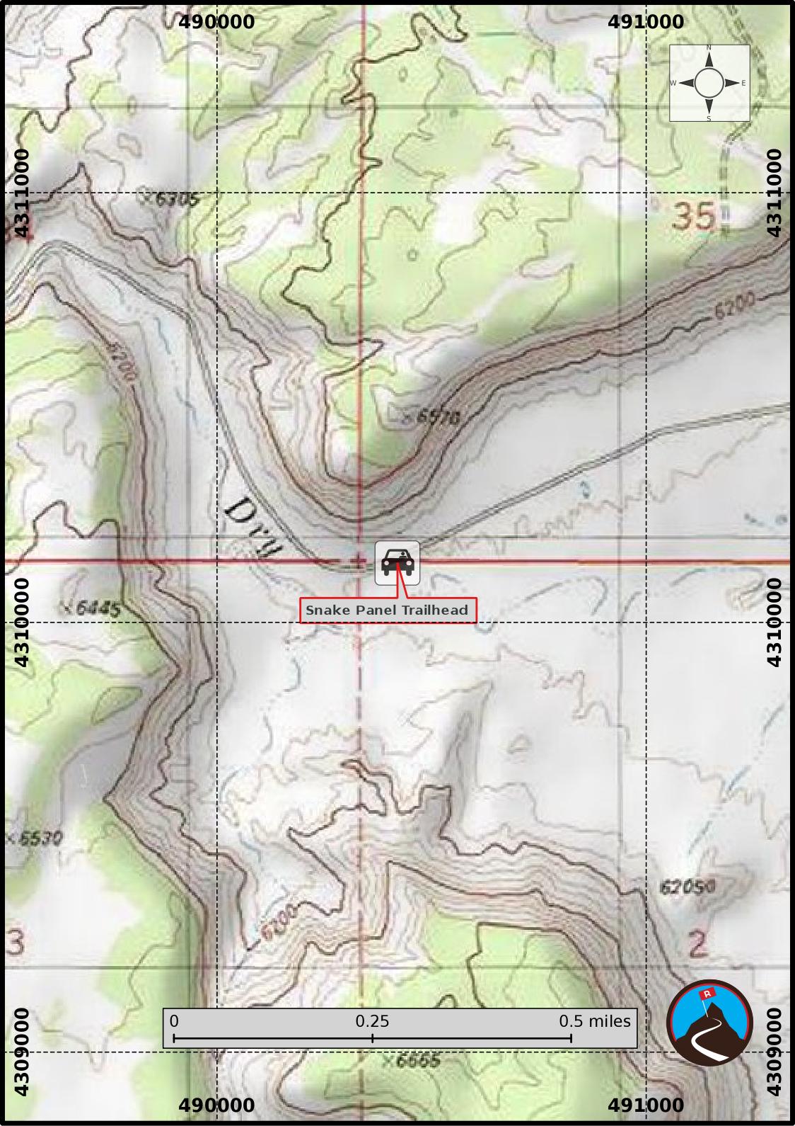 Roadside Attraction Snake Panel - Moore - Road Trip Ryan