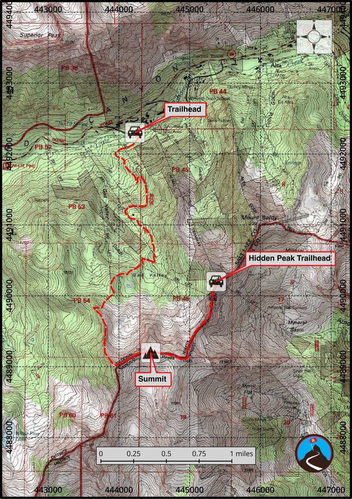 Hiking American Fork Twin Peaks - Salt Lake County Highpoint - Road ...