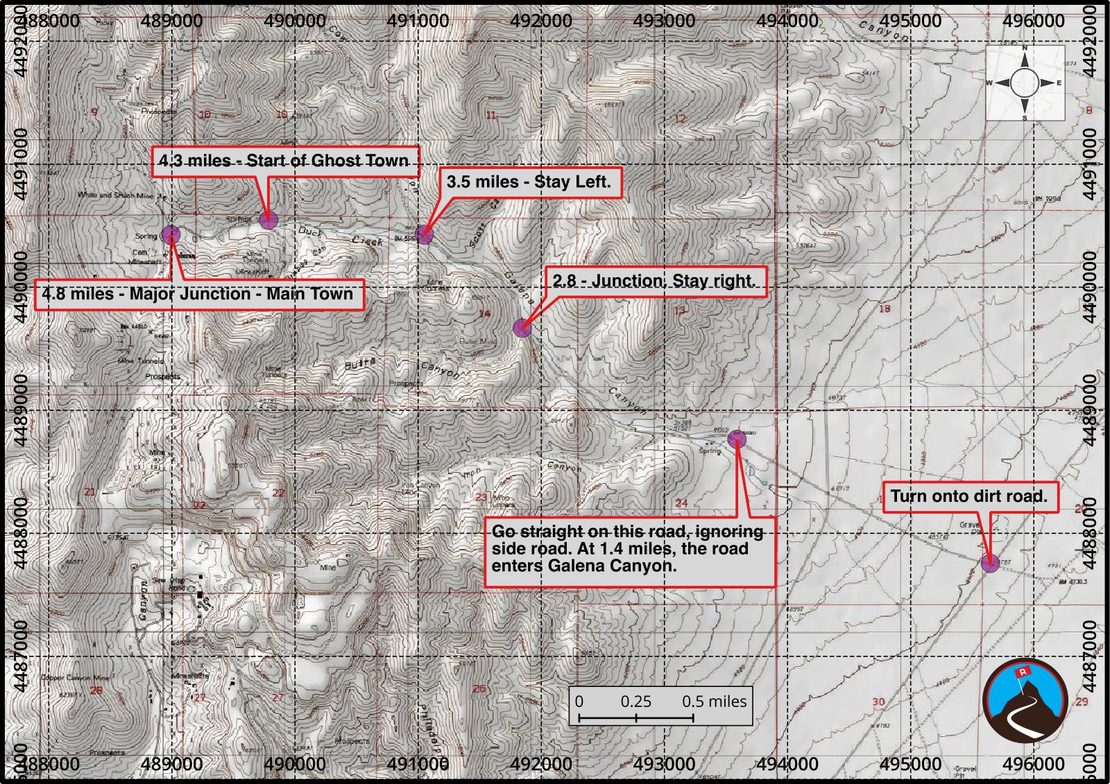 Roadside Attraction Galena Ghost Town - Battle Mountain Nevada | Road ...