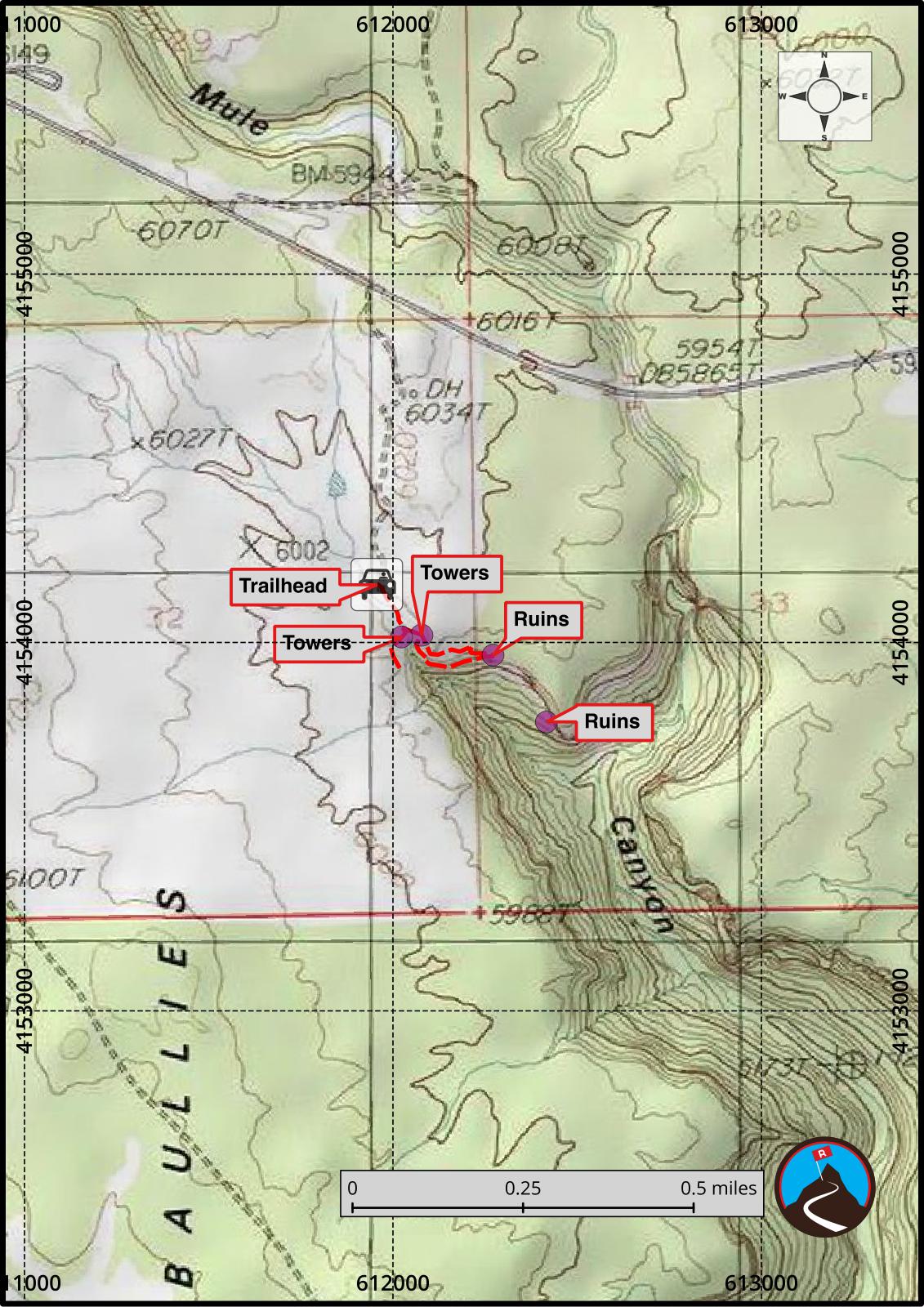 Roadside Attraction Mule Canyon Towers - Cedar Mesa | Road Trip Ryan