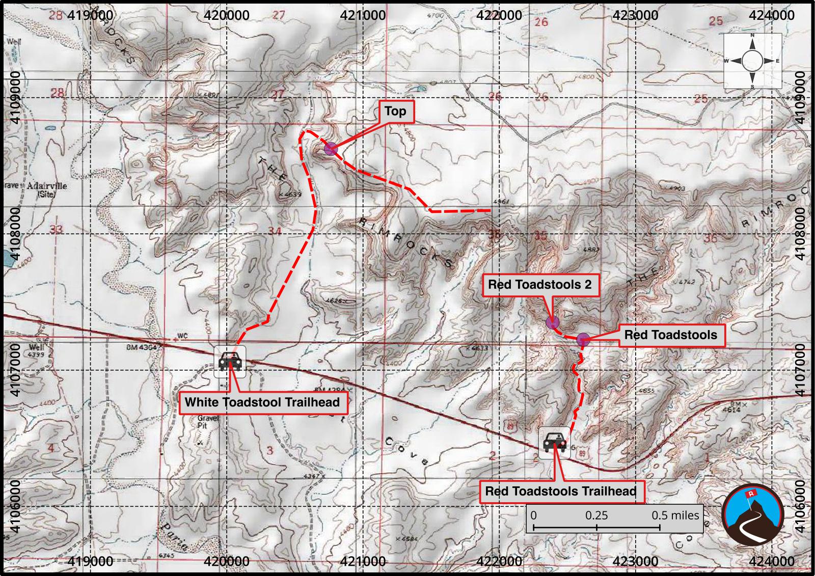 Roadside Attraction The Toadstools - Paria | Road Trip Ryan