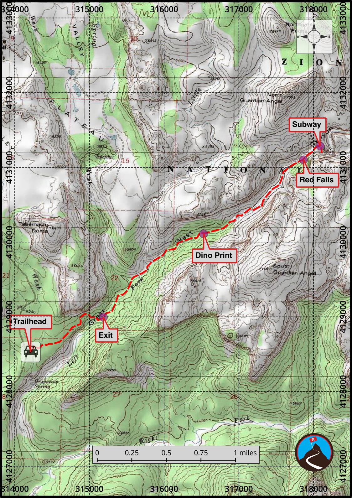 Hiking The Subway (From the Bottom) - Zion West Side - Road Trip Ryan
